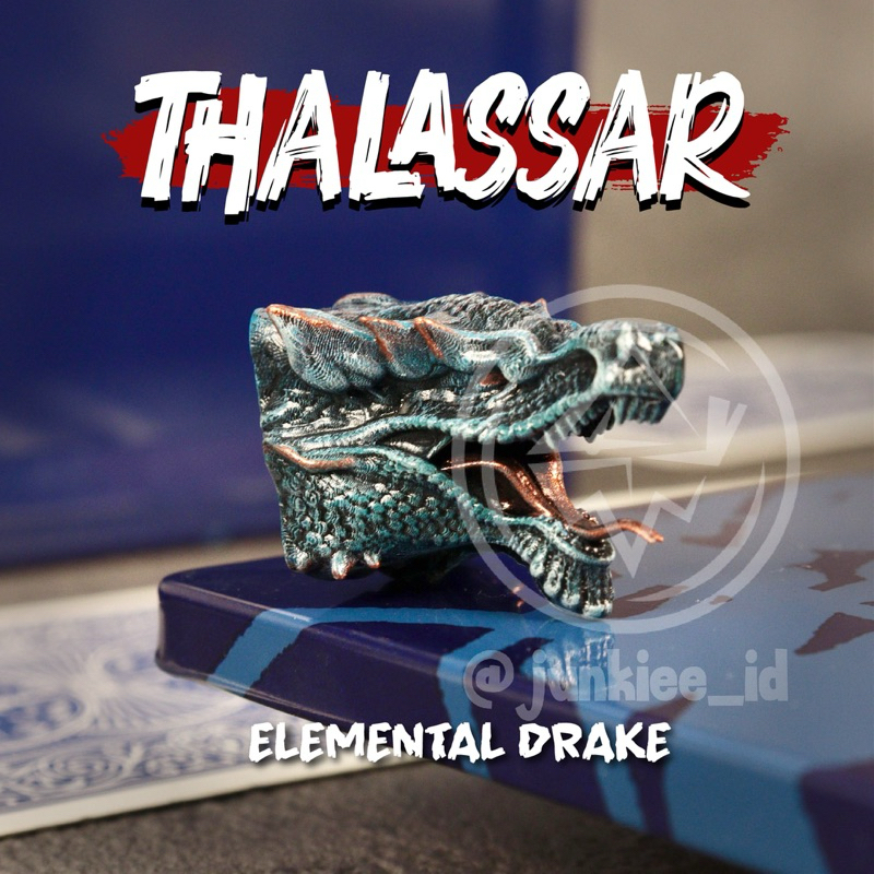 Dragon head artisan keycaps elemental drake Thalassar dnd keycaps ...