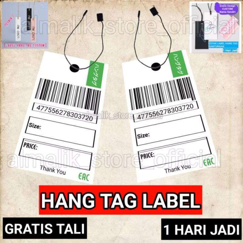 100pcs imported barcode clothing label Hang tags | Shopee Malaysia