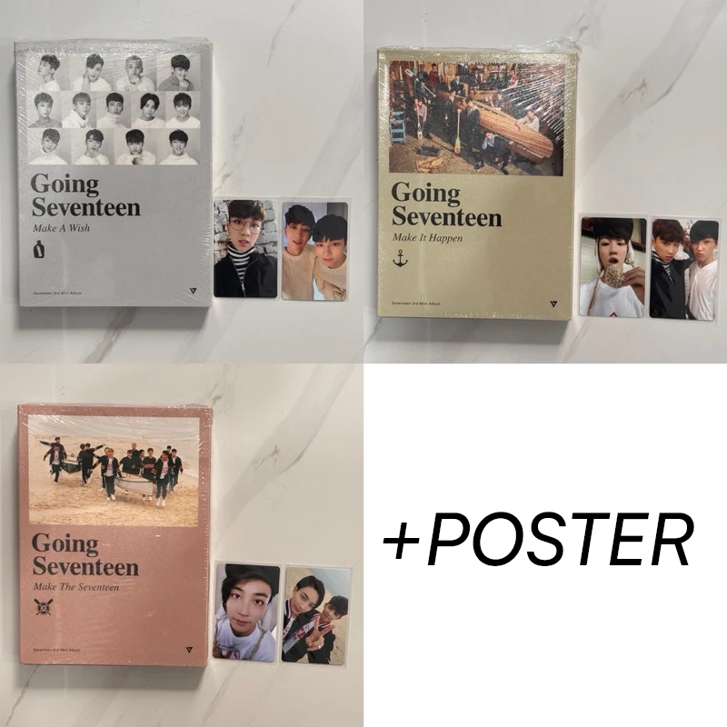 Seventeen SVT 3RD MINI ALBUM GOING SEVENTEEN FULL SET MAKE A WISH ...