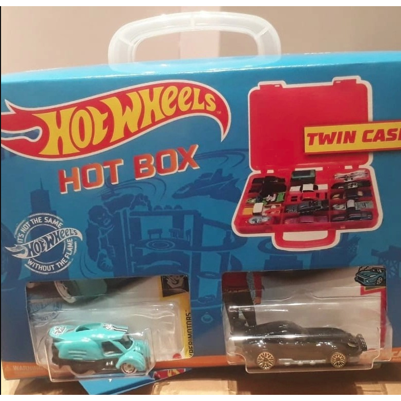 HOT WHEELS TWIN PACK HOT BOX Contains 2 CARRY CASE HOTWHEELS BOX ...