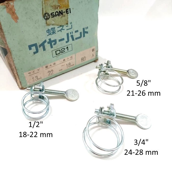 3/4" San Ei Hose Wire Clamp - San-Ei Wire Hose Clamp - Wire Clamp 3/4 ...