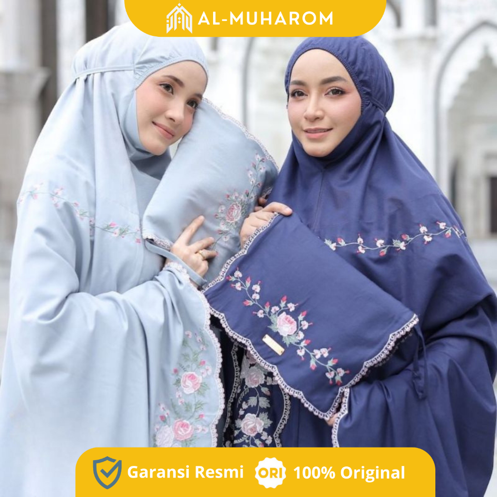 KATUN Mukena Rukuh Adult Mukenah Telekung Cotton Premium Manual ...