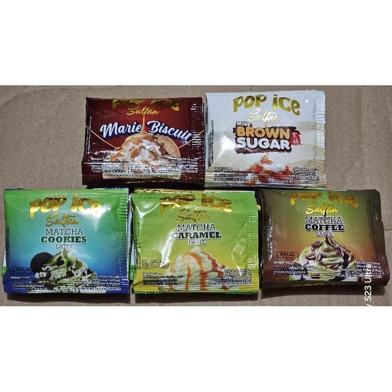 Pop Ice Sultan Edition 23/25g - Contents 5 Sachets (5 flavors) | Shopee ...