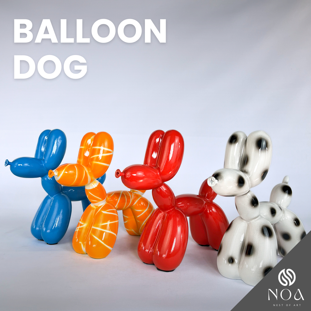 REPLIKA Dog Animal Shaped Balloon Replica Ornament | Aesthetic Table ...