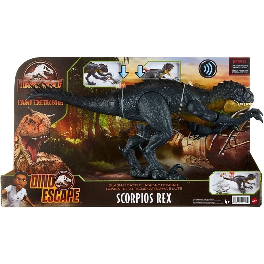 Jurrasic World : Scorpios Rex - Sound Strike - ORI MATTEL NEW | Shopee ...