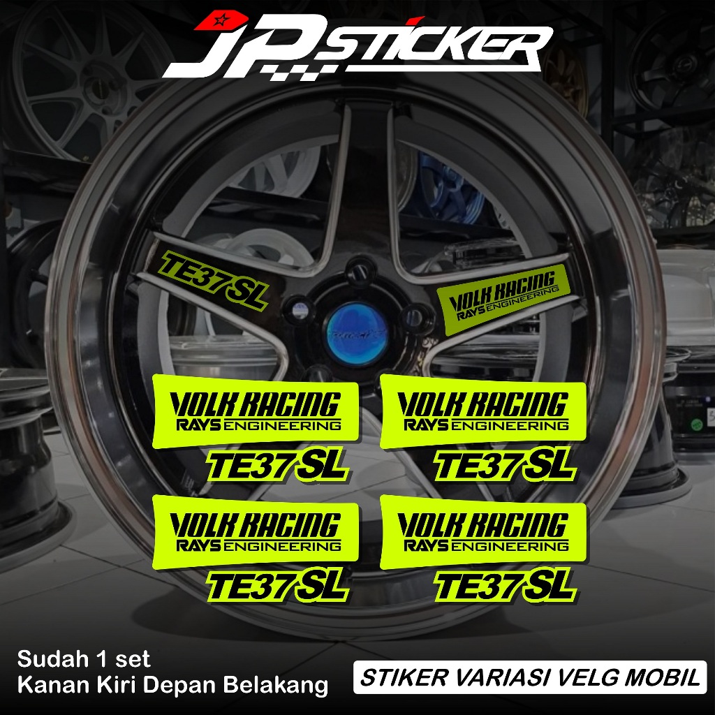 Volk Racing Rays Engineering TE37 SL Car Rim Stickers for All ...