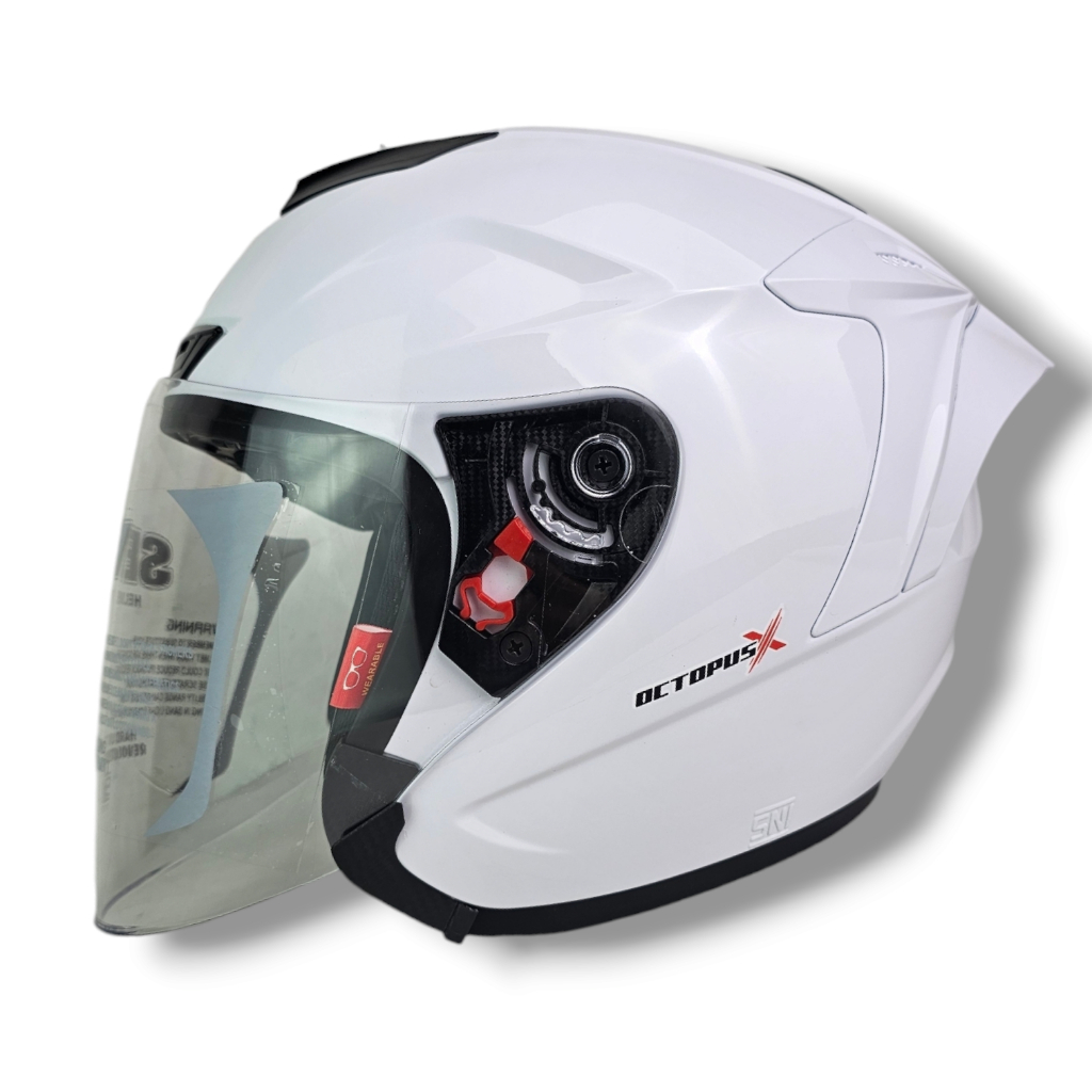 SEV Octopus X Solid Half Face Helmet Includes Spoiler Support Werable ...
