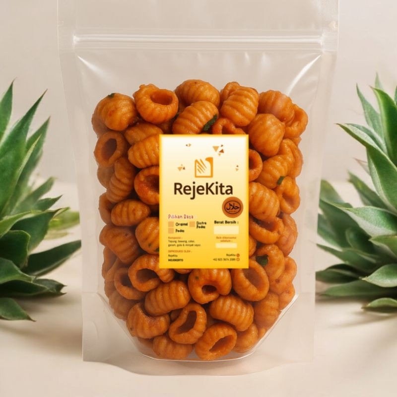 500 Grams Spicy Orange Leaf Shell Macaroni - RejeKita Snack & Food ...
