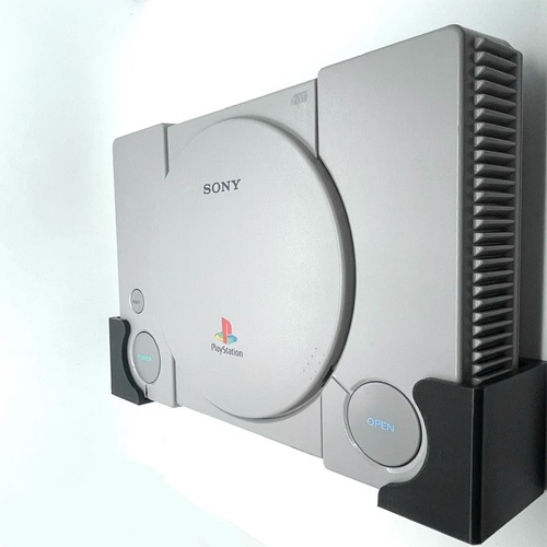 Wall Mount Console Stand Playstation Ps1 Classic Holder Stand ...