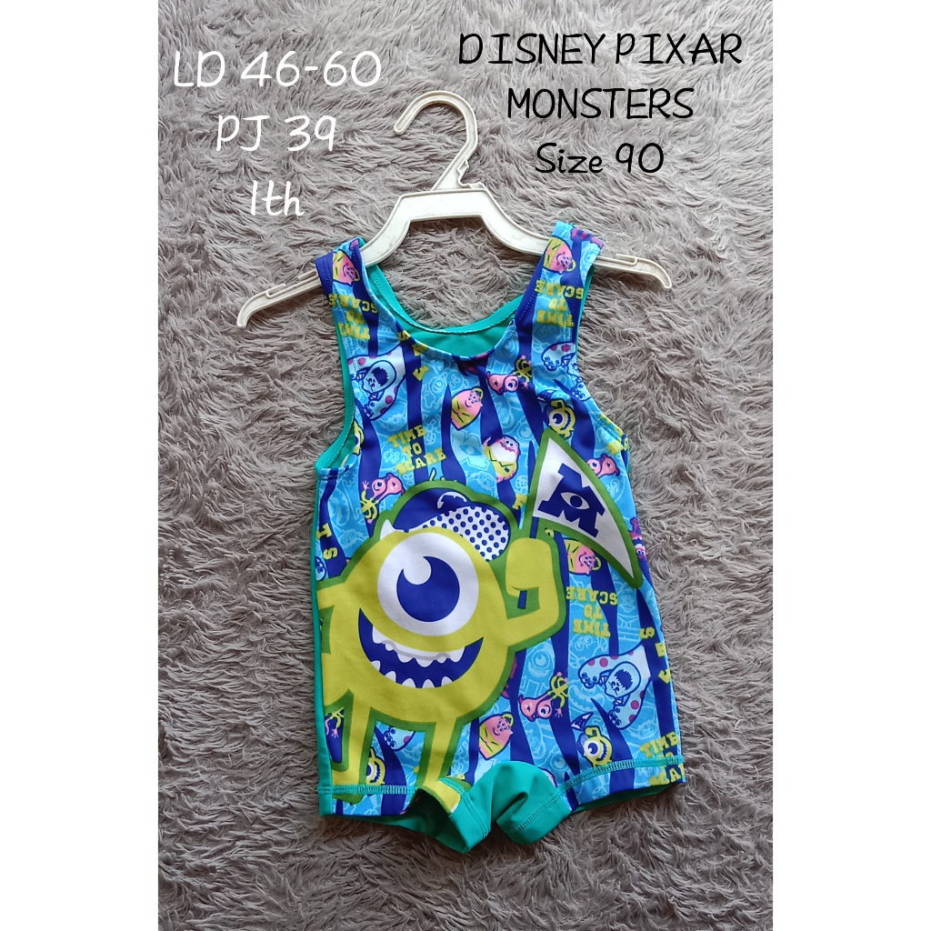 Swimsuit swim suit 1 year/ 12 months DISNEY PIXAR MONSTER thrf | Shopee ...