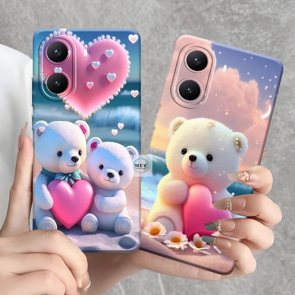 Latest Xiaomi Poco X7 Pro 5G Silicone Case - Teddy Bear Motif Case ...