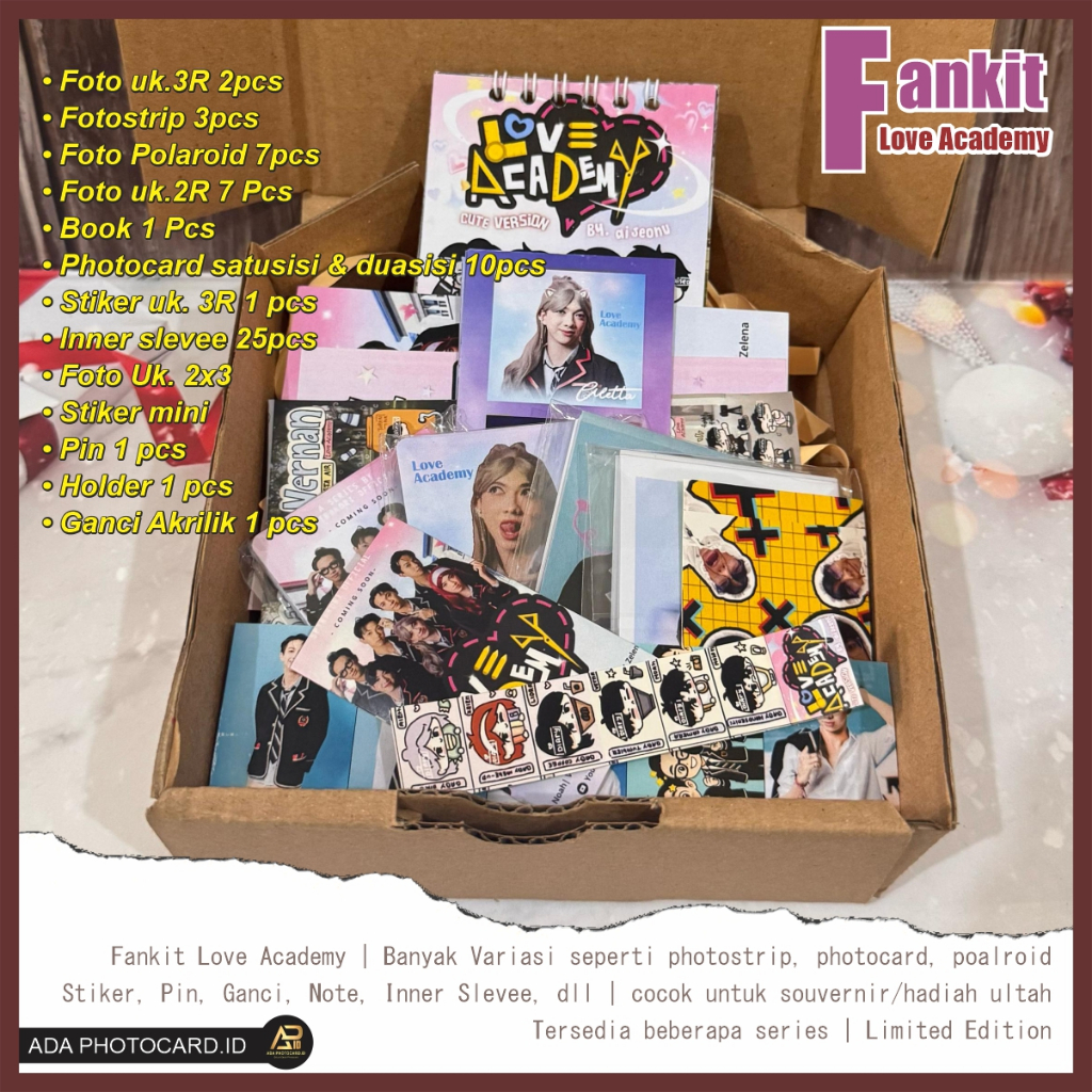 Fankit Love Academy (UK.3R photo, photostrip, Polaroid photo, UK.2R ...
