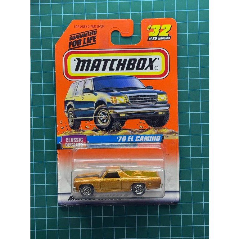 MATCHBOX 70 EL CAMINO REGULAR GOLD VARIANT RARE HAS WRINKLES | Shopee ...