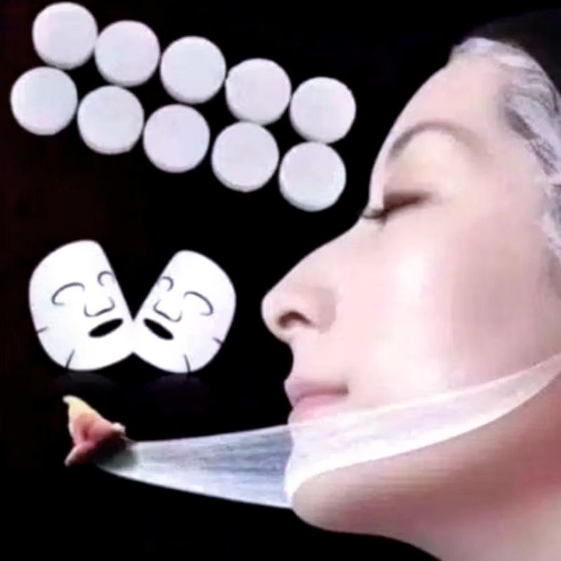 Paper TABLET Mask Facial Mask DIY Compressed Mask Sheet Paper Tablet ...