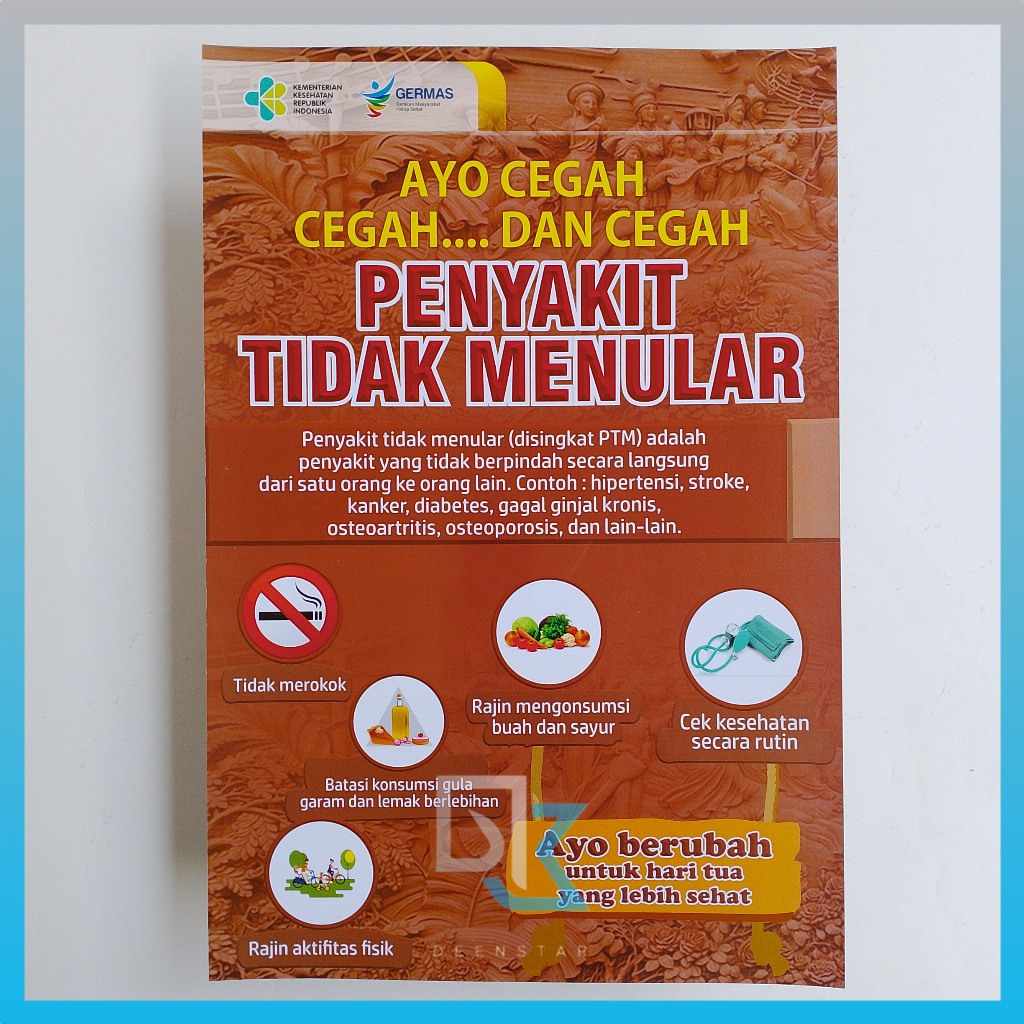 Posters to Prevent Non-Communicable Diseases, PTM, Health Posters ...