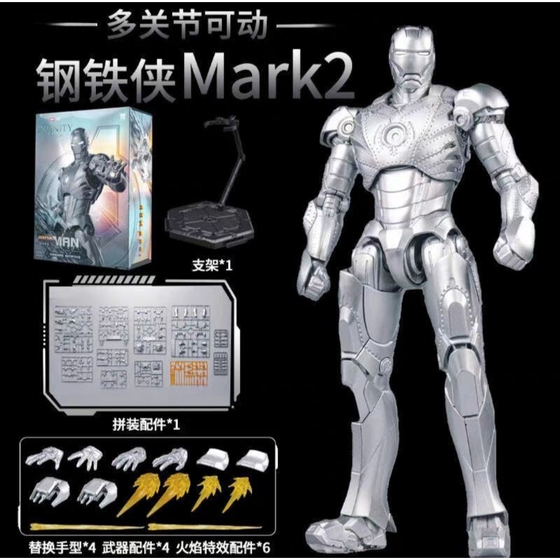 FONDJOY Marvel Iron Man Mark II Model Kit [1:12] Scale Model Kit with ...