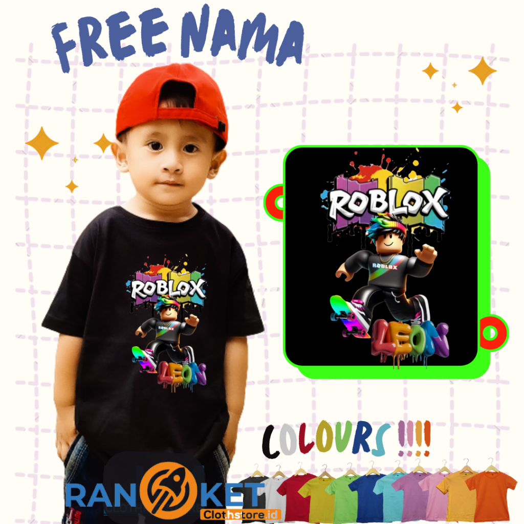 Roblox Leon Game Children's T-shirt | Roblox Leon Game Children's ...