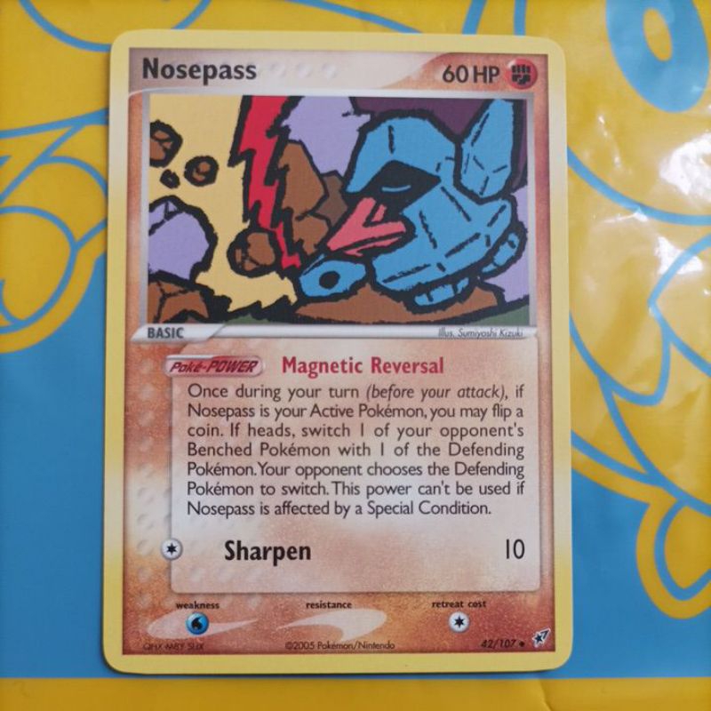 POKEMON NOSEPASS DEOXYS UNCOMMON NON FOIL SINGLE | Shopee Malaysia