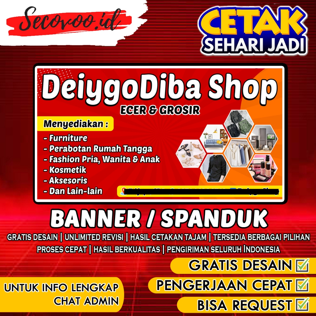 Print Premium Quality Banners / Benner (FREE Design COSTS) | Shopee ...