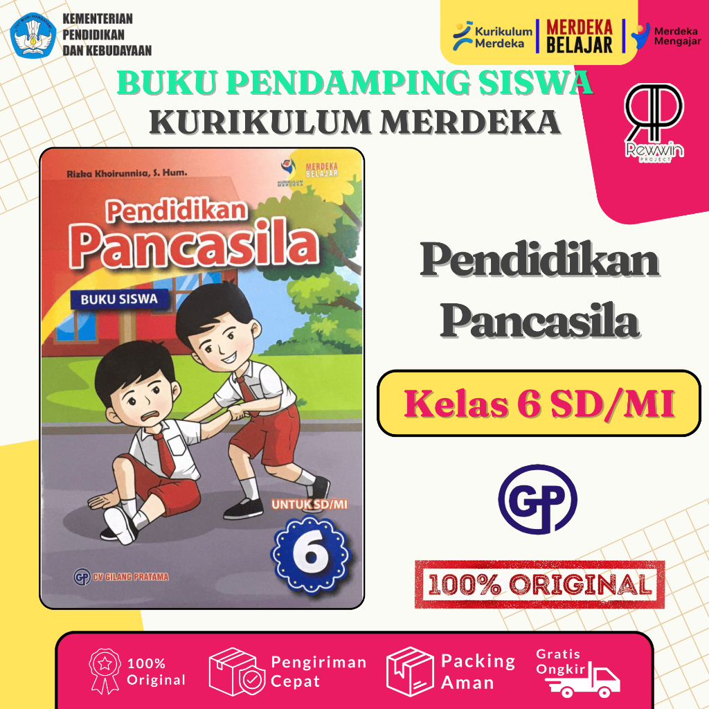 PPKN GP Book for Class 6 Elementary School Independent Curriculum ...