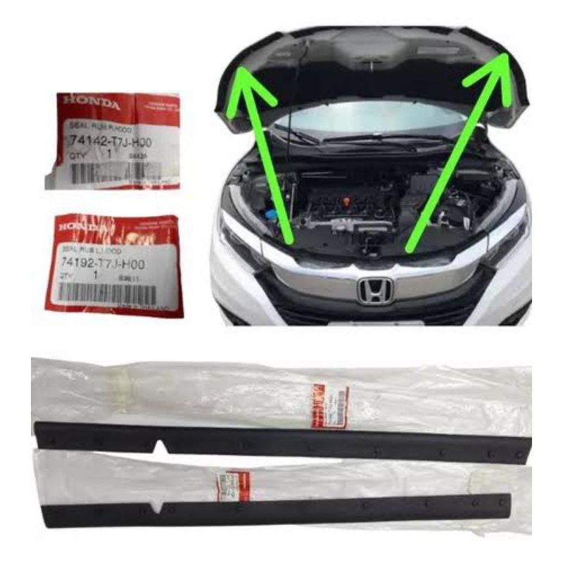 MESIN Rubber Engine Hood Cover Long End Right Left Honda HRV SE ...
