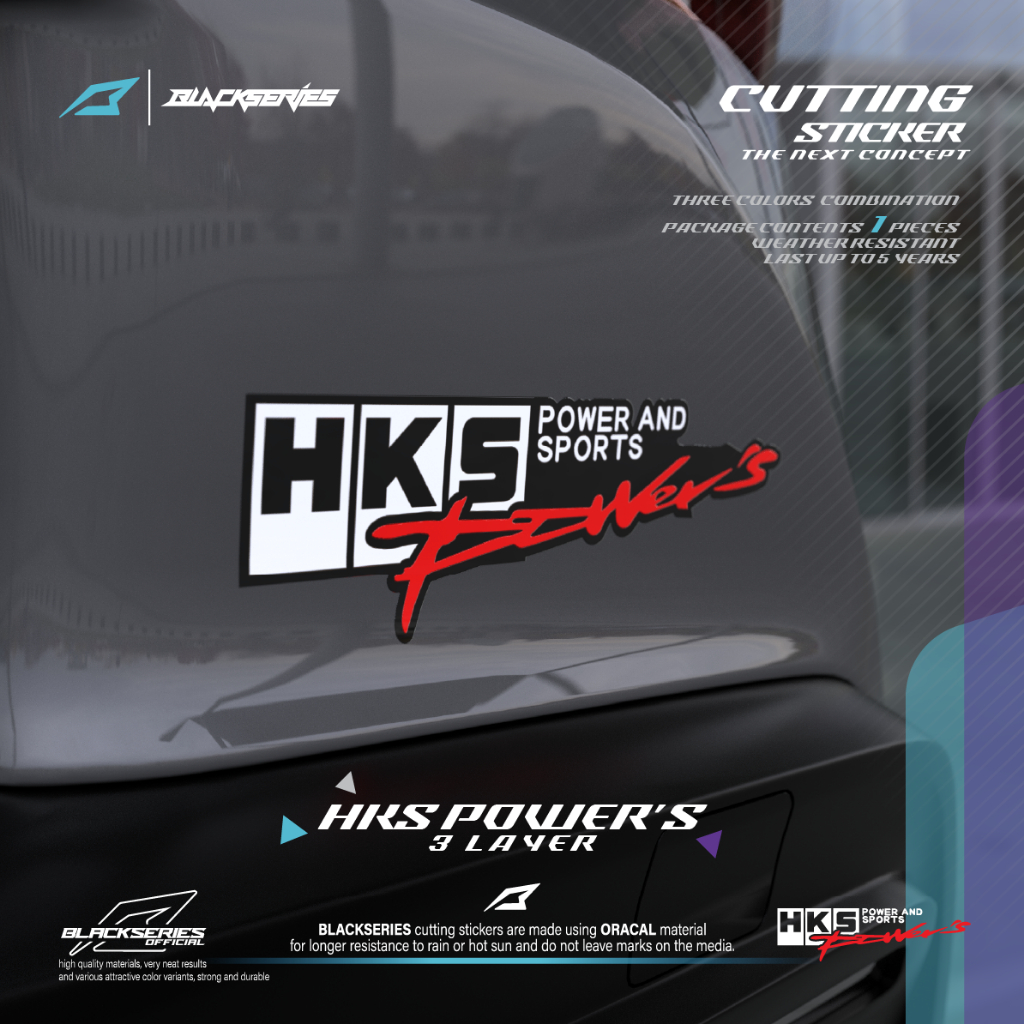 Cutting Sticker HKS Power | HKS Power Sticker | HKS HKS HKS | Shopee ...