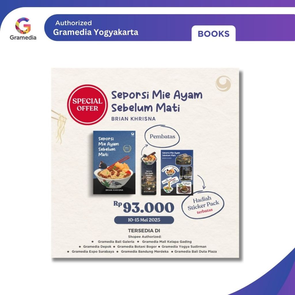 Gramedia Yogya - Serportion of Chicken Noodles Before You Die | Shopee ...