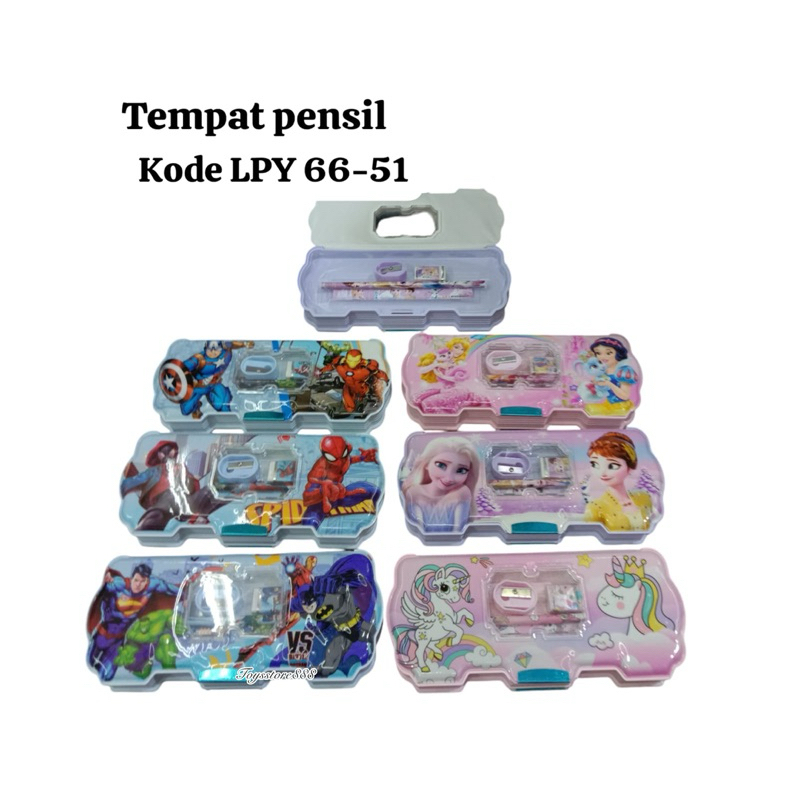 Magnetic Pencil Case + Spiderman Avengers Frozen Unicorn Character ...