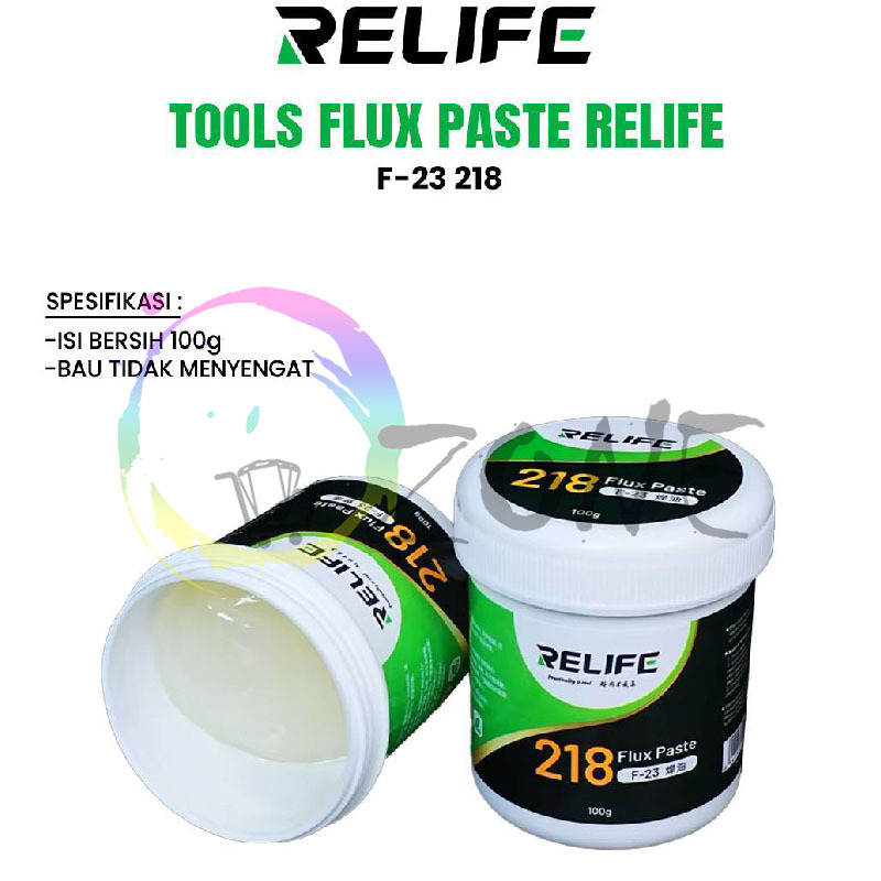 FLUX SOLDERING PASTA - BGA SOLDER PASTE RELIFE F-23 218 100G | Shopee ...