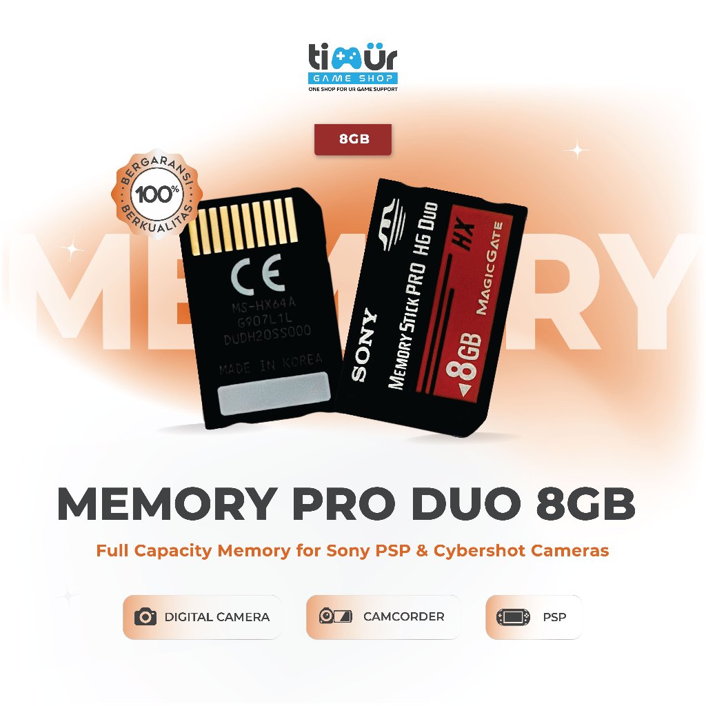 Memory Card Stick Camera Pro HG Duo Magic Gate MC SONY PSP 8GB | Shopee ...