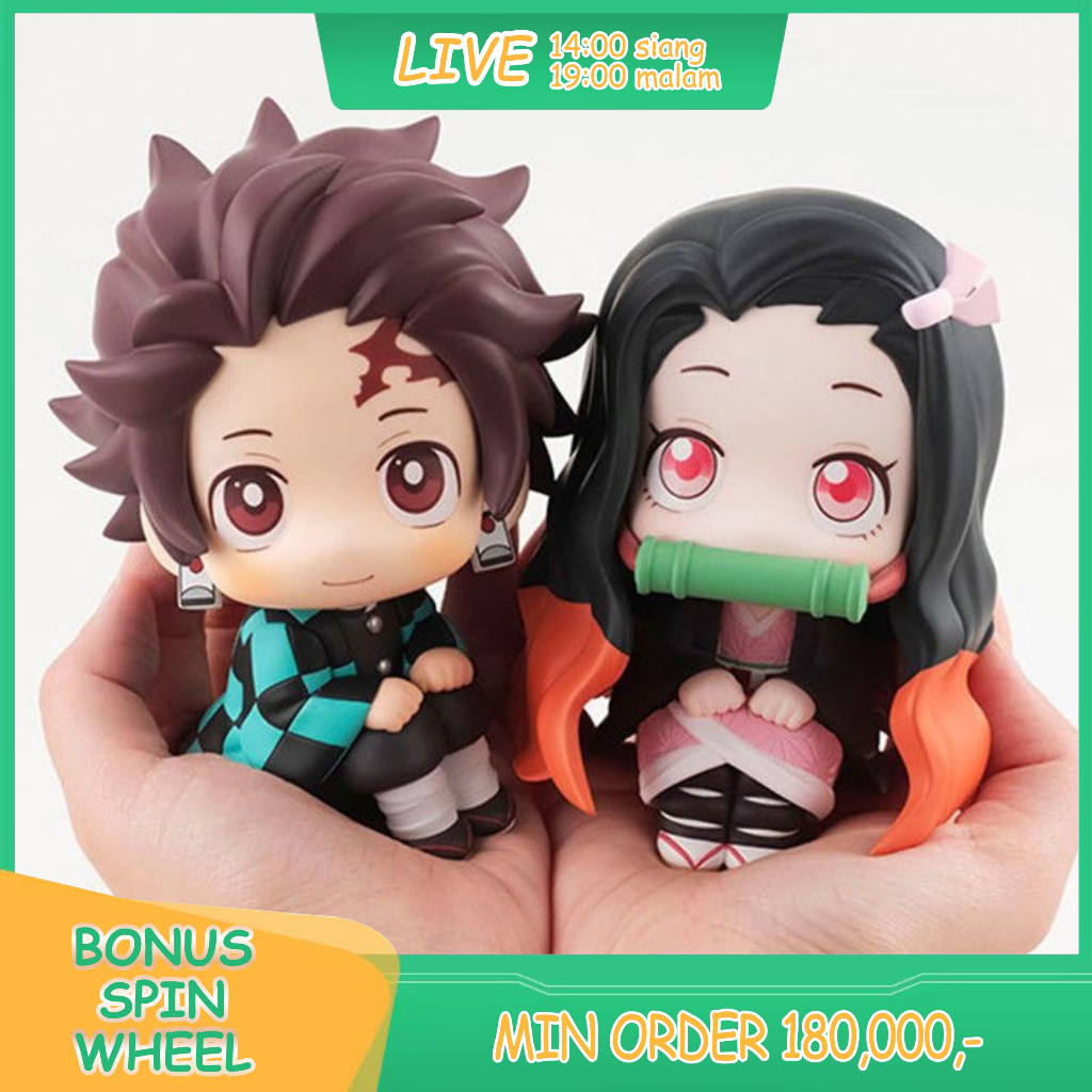 Demon Slayer Action Figure Anime Nezuko & Tanjiro Collection Display ...