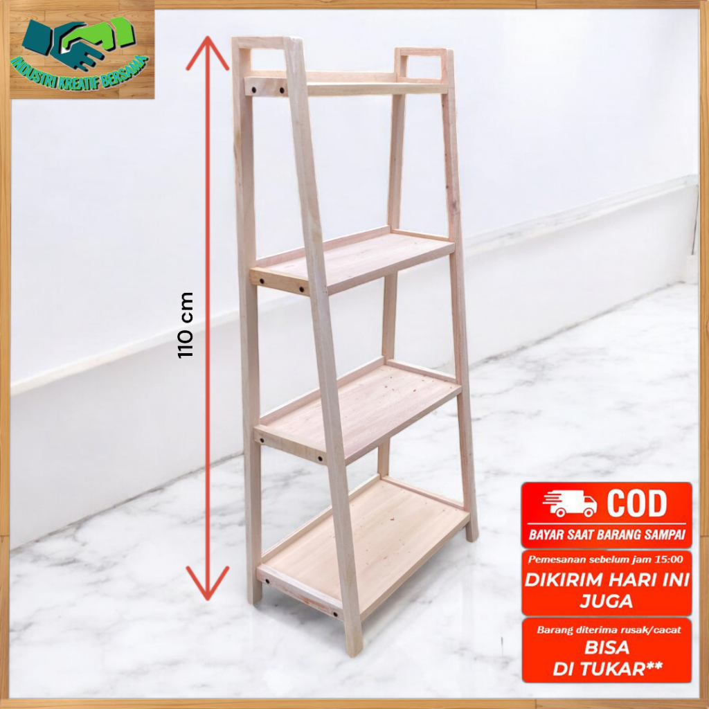 KAYU Multipurpose Stacking Shelves Full solid Wood Material Simple ...