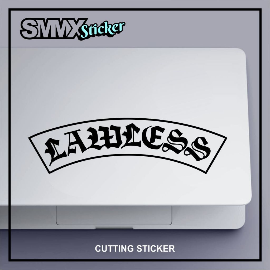 Cutting Sticker waterproof Lawless Logo Sticker | Shopee Malaysia