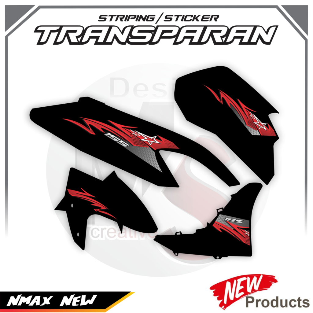 YAMAHA NMAX NEW 2020 TRANSPARENT VARIATION STRIPING COOL LATEST MOTIF ...