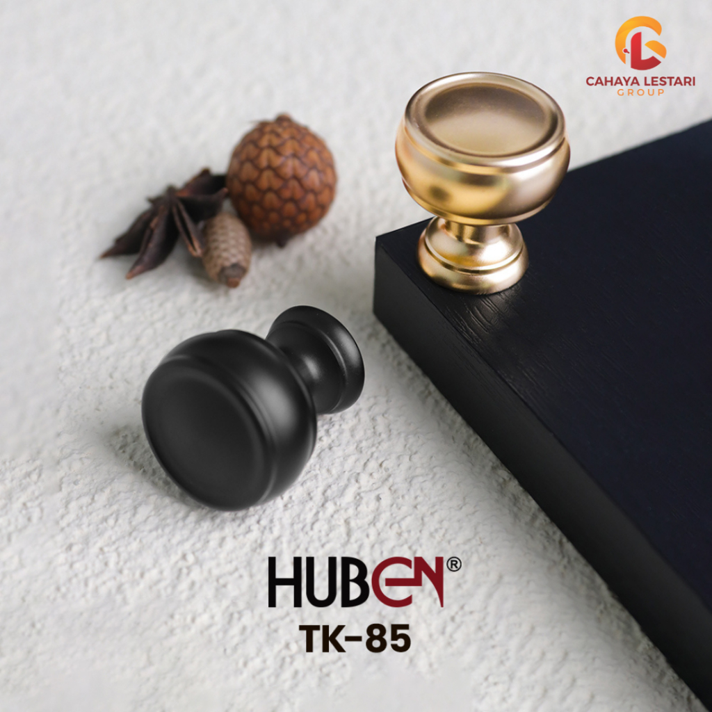 HUBEN TK 85 HANDLE KNOB (BLACK AND GOLD) | Shopee Malaysia