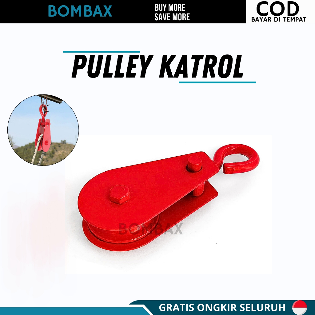 Bucket Well Water Pulley (2") 0.3 Ton Well Hoist Goods Roller Seling ...