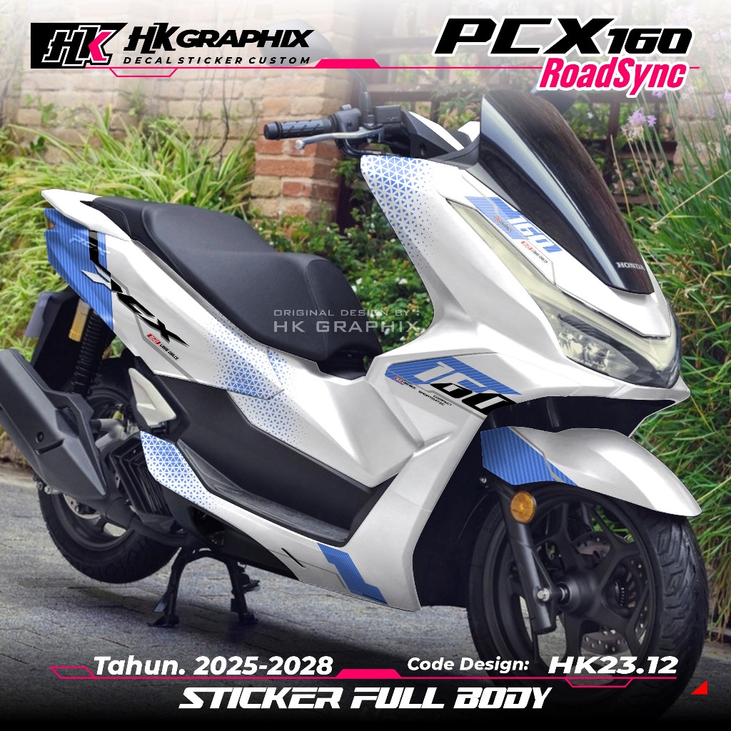 PUTIH Full Body Decal Sticker Honda Pcx 160 RoadSync 2025 Decal Sticker ...