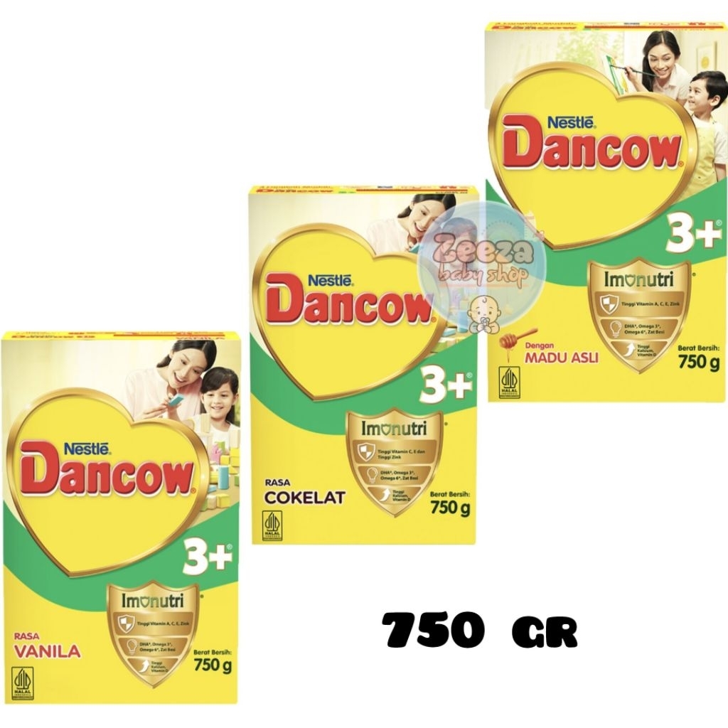 Dancow 3+ immunutri 750 gr vanilla honey chocolate growth milk 3-5 ...