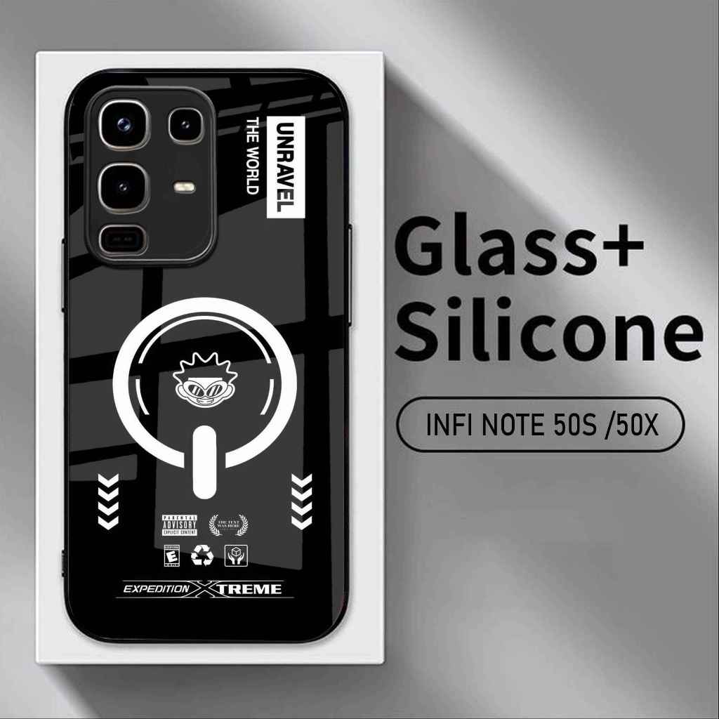 HP INFINIX NOTE 50S shiny glass cellphone Softcase - NOTE 50X cellphone ...