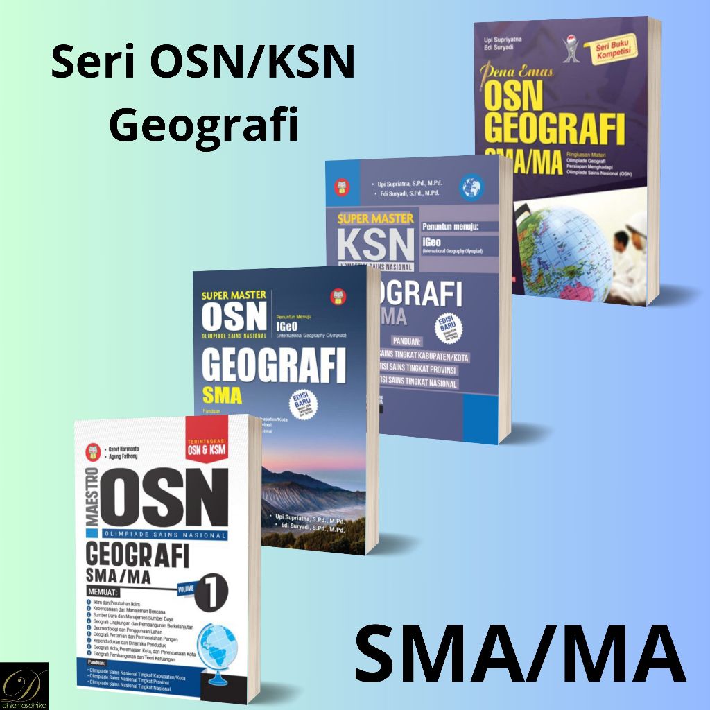 OSN/KSN/Olimpiade Geography SMA/MA book | Shopee Malaysia