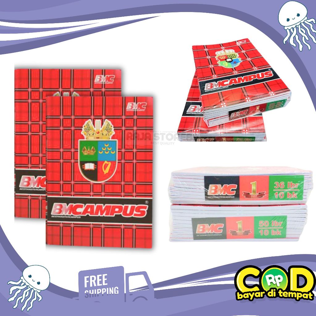BMC Campus / Writing Book / CAMPUS BOOK 50 Sheets (PACK) | Shopee Malaysia