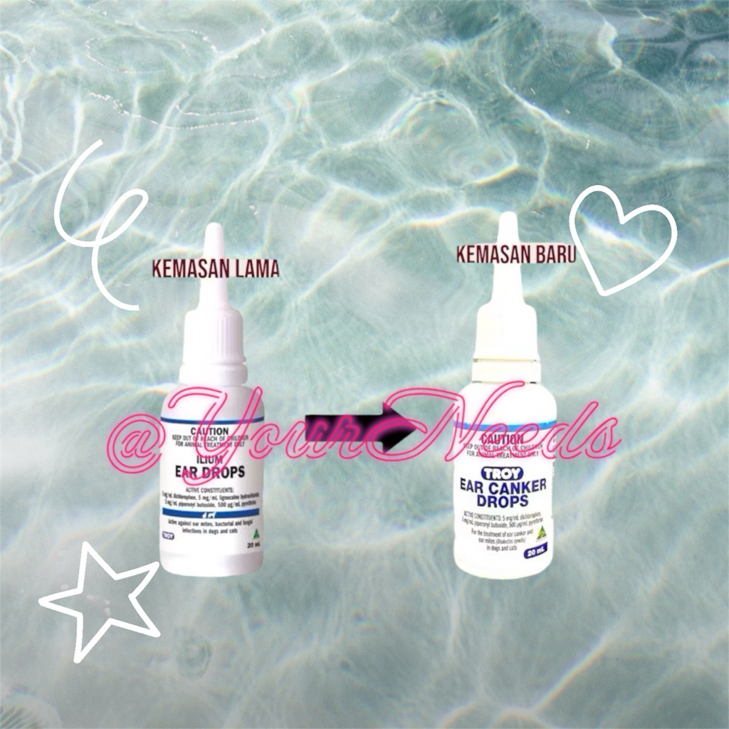 Ilium Ear Canker Drops Cat and Dog Ear Medicine Anti Earmites 1 BOTTLE ...