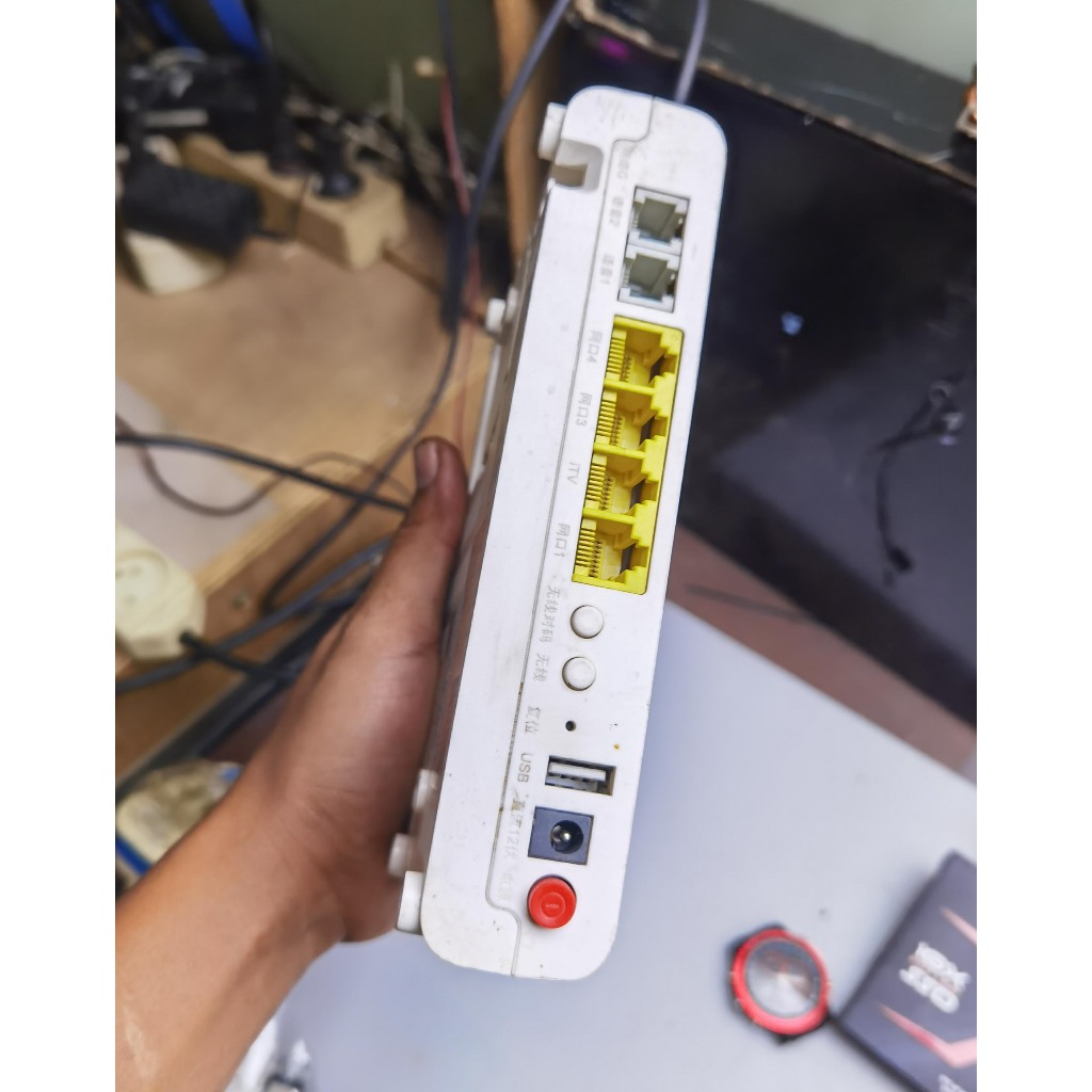 Zte ZXHN F660 blue port non antenna gpon onu / gpon wifi router ...