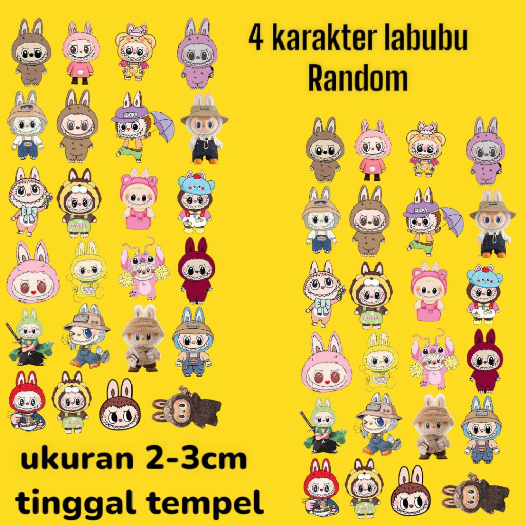 LABUBU - Paper Stickers Computer Books Laptop Diary Accessories Toys ...