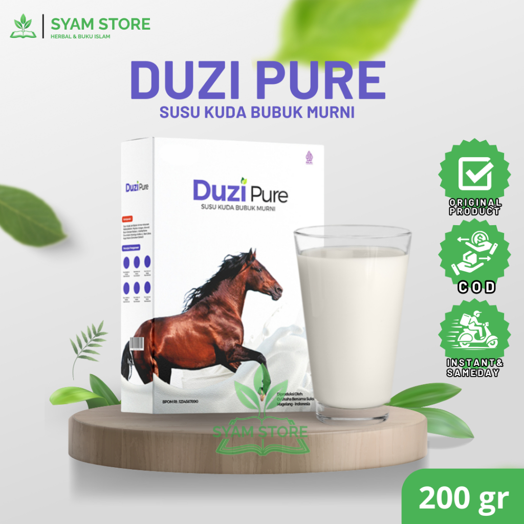 Duzi Pure ORIGINAL Sumbawa Lombok Wild Horse Milk ORIGINAL 200 Grams ...