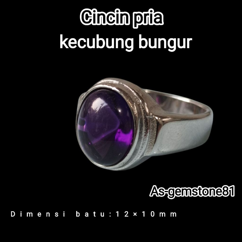 Tanjung flower amethyst ring | Shopee Malaysia