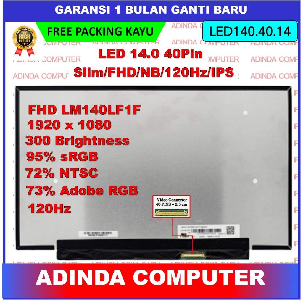 Asus ROG Zephyrus G14 GA401Q GA401IV-BR9N6 14.0 40 Pin Full HD FHD ...