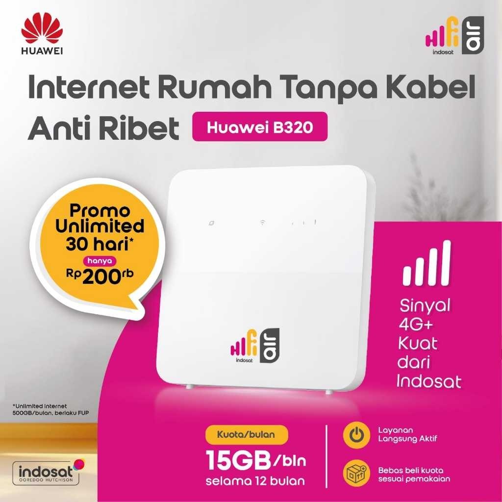 Huawei B320 Hifi Air WiFi Modem Indosat All Operator Wireless Router 4G ...