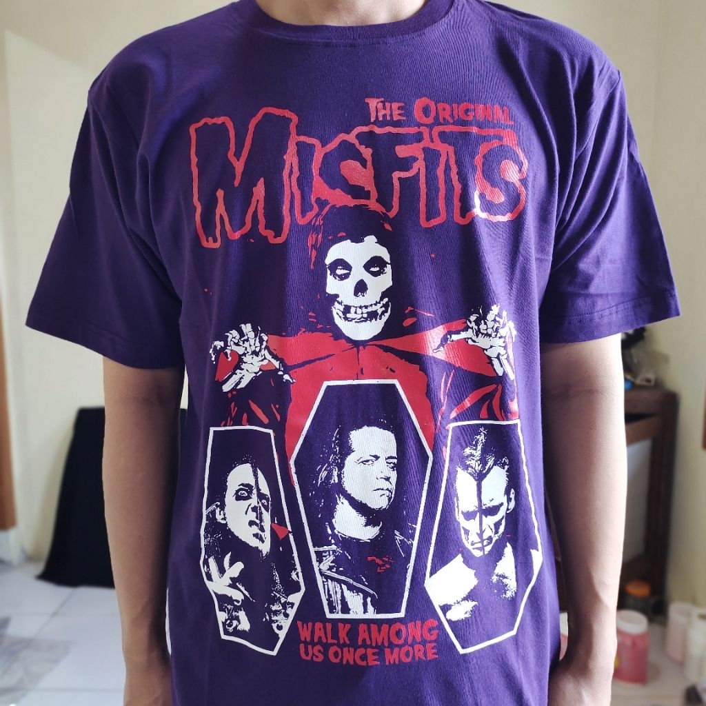 PUNK MISFITS BAND T-SHIRTS (WALK AMONG US ONCE MORE) | Shopee Malaysia