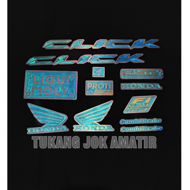 Original Titanium Click Emblem Vario Click Body Emblem Full Set for ...